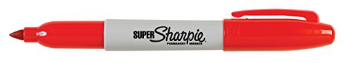 Sharpie Super Permanent Markers\ Fine Point\ Red\ 12 Count - Coralport