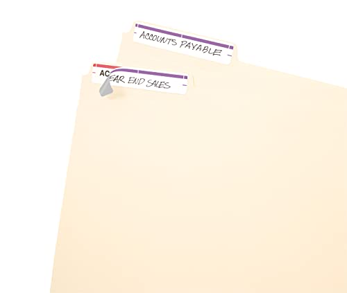 '''Avery File Folder Labels on 4'''' x 6'''' Sheets\ Easy Peel\ White ...
