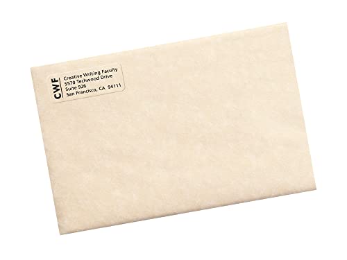 '''Avery Matte Clear Return Address LabelsSure Feed TechnologyLaser 2/3 ...