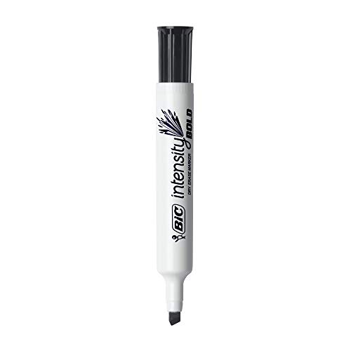 BIC Intensity Bold Dry Erase Marker\ Tank Style\ Chisel Tip\ Black ...