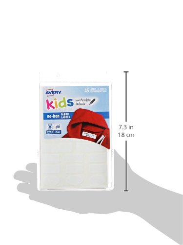 Avery No Iron Clothing Labels Washer & Dryer Safe Writable Fabric ...