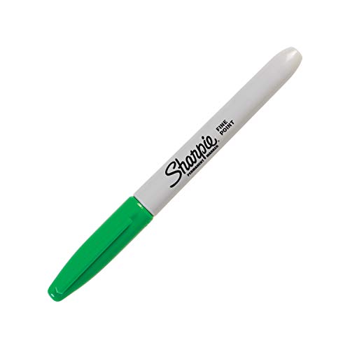 Sharpie Permanent Markers | Fine Point | Green | 12 Count - Coralport