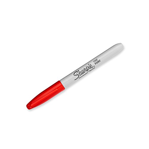 Sharpie Super Permanent Markers\ Fine Point\ Red\ 12 Count - Coralport
