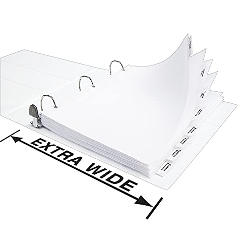 Avery 11223 Extra Wide Insertable Dividers\11-Inch X9-Inch\8-Tab\Clear ...