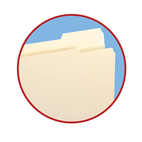 Smead File Folder\ 2/5-Cut Tab Right Position\ Letter Size\ Manila\ 100 ...