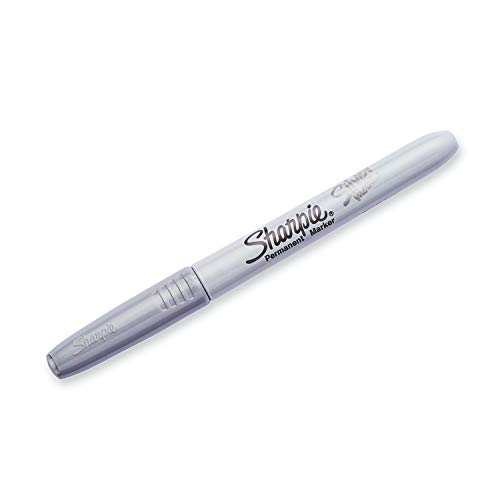 Sharpie Metallic Permanent Markers | Fine Point | Silver | 12 Count ...