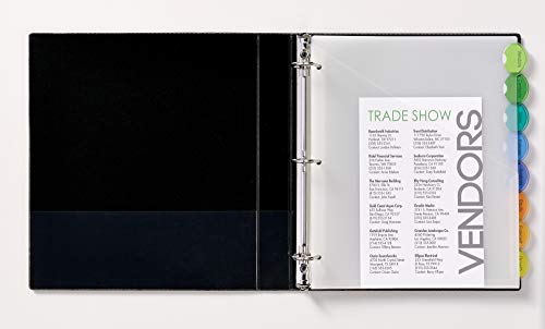 Avery Plastic 8-Tab Binder Dividers with Pockets, Style Edge Insertable ...