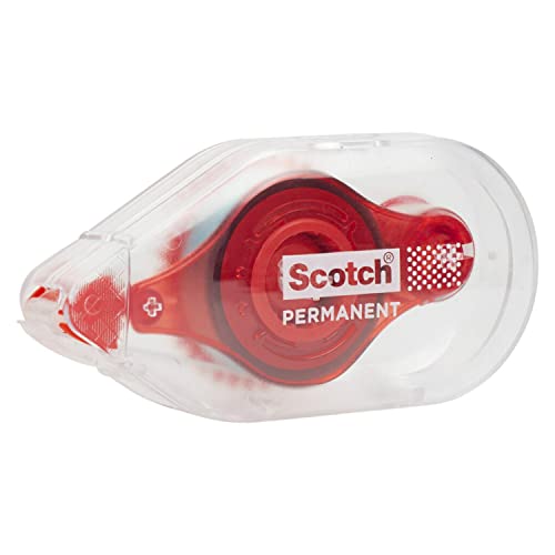 Scotch Adhesive Dot Roller\ .31 in x 49 ft\ Red Dispenser\ Great for ...