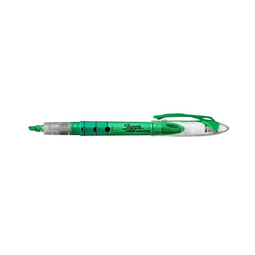 Sharpie Liquid Highlighters\ Chisel Tip\ Fluorescent Green\ Box of 12 ...