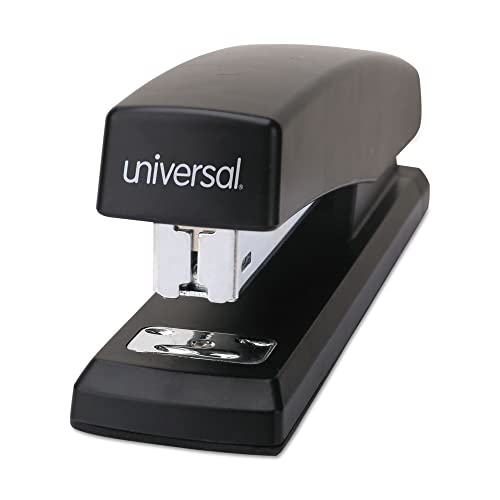 Universal Economy Full-Strip Stapler, 20-Sheet Capacity, Black - Coralport