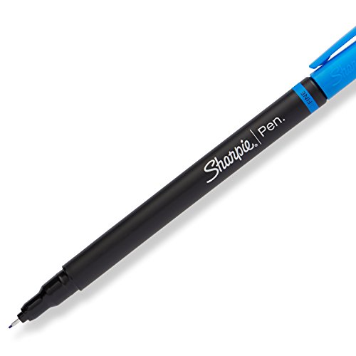 Sharpie Felt Tip Pens Fine Point Blue 12-Count - Coralport