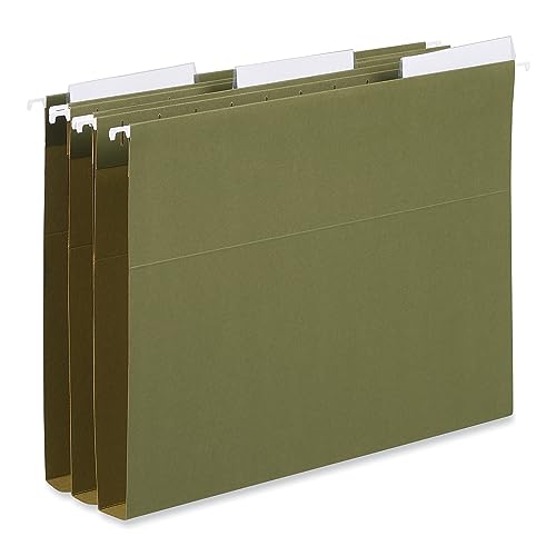 Universal Hanging File Folder Plastic Index Tabs, 1/3-Cut, Clear, 3.7 ...
