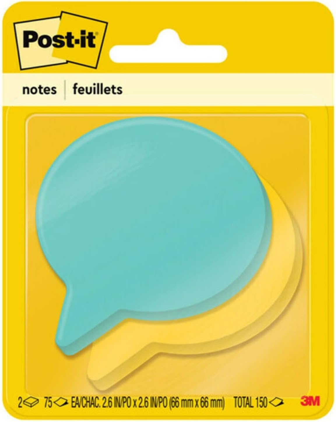 Post-It 7350Blb Super Sticky Die Cut Notes, 2/Pk, Blue/Yellow for Wholesale
