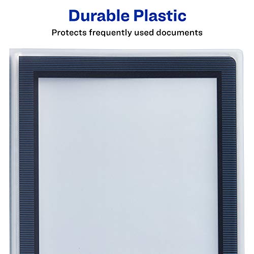 Avery Flexi-View Presentation Book, Clear Front Window for Title Page ...