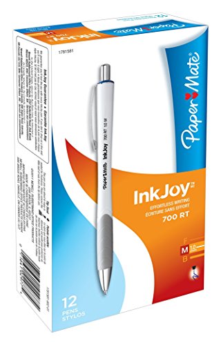 Paper Mate InkJoy 700RT Retractable Ballpoint Pens Medium Point White ...