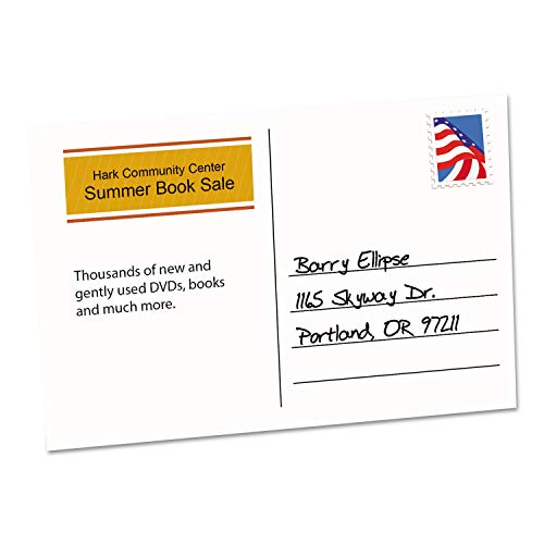 Avery 5389 Laser Postcards Perforated 4-Inch X6-Inch 100/Bx White ...