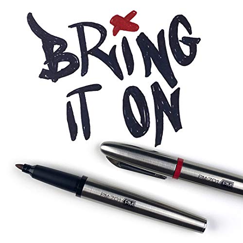 Zebra Pen 65121 Zebra PM-701 Stainless Steel Permanent Marker, Fine ...