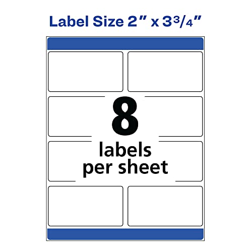 '''Avery Shipping Labels with Sure Feed\ Print-to-the-Edge\ 2'''' x 3-3 ...
