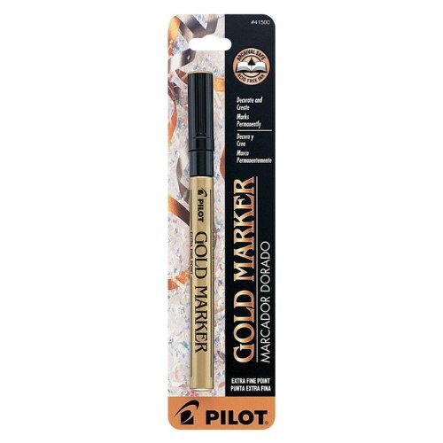 Pilot Gold Metallic Permanent Paint Marker, Extra Fine Point, 5-PACK ...