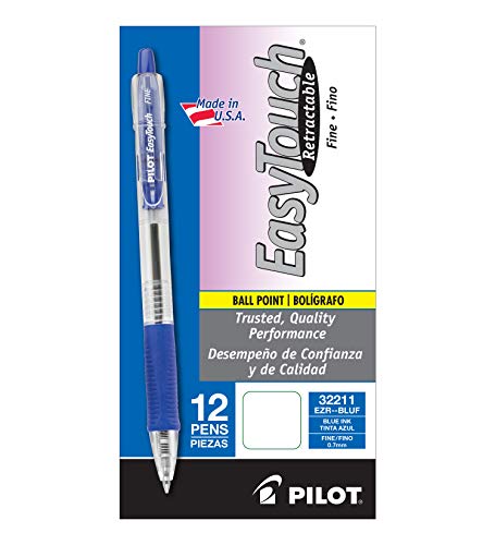 PILOT EasyTouch Refillable & Retractable Ballpoint Pens\ Fine Point ...