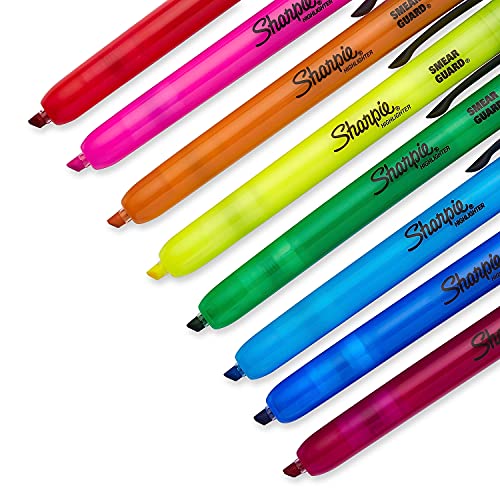 Sharpie Smear Guard Retractable Highlighters - Coralport