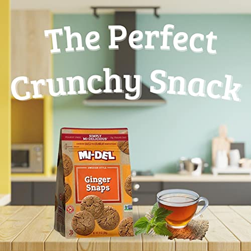 Mi-Del Cookies Ginger Flavored Snaps - Non GMO Certified, 0g Trans Fat ...