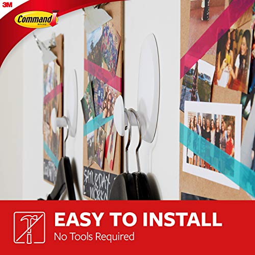 Command Clothes Hanger\ Large\ White\ 1-Hanger\ 2-Strips\ Organize ...