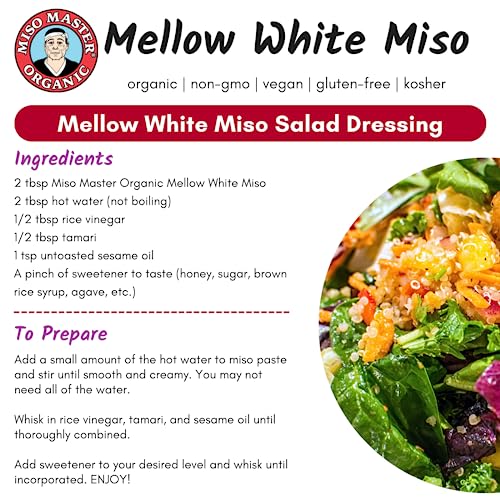 Miso Master Organic Mellow White Miso, Gluten-Free, Organic, Non-GMO ...