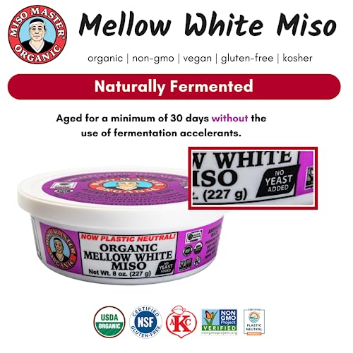 Miso Master Organic Mellow White Miso, Gluten-Free, Organic, Non-GMO ...