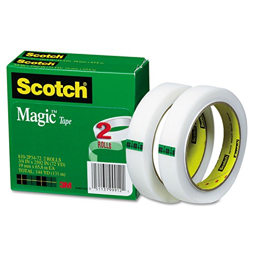 '''Scotch 8102P3472 Magic Tape Refill\ 3/4'''' x 2592''''\ 3'''' Core ...
