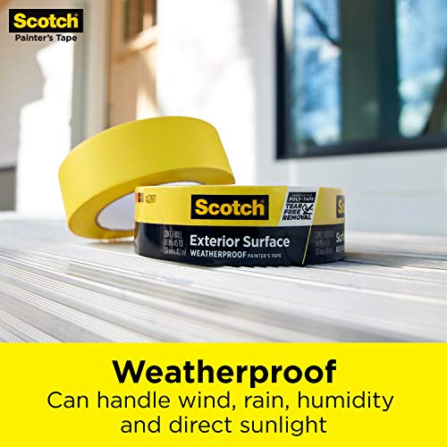 Scotch Exterior Painter's Tape, 1.41 in x 45 yd, Waterproof Masking ...