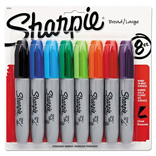 Sharpie 38250Pp Permanent Marker 5.3Mm Chisel Tip Assorted 8/Set ...