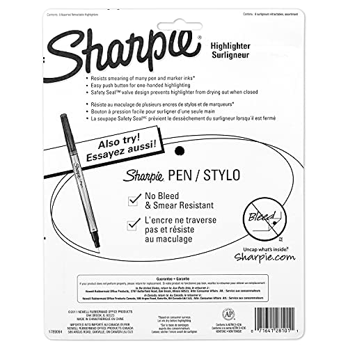Sharpie Smear Guard Retractable Highlighters - Coralport