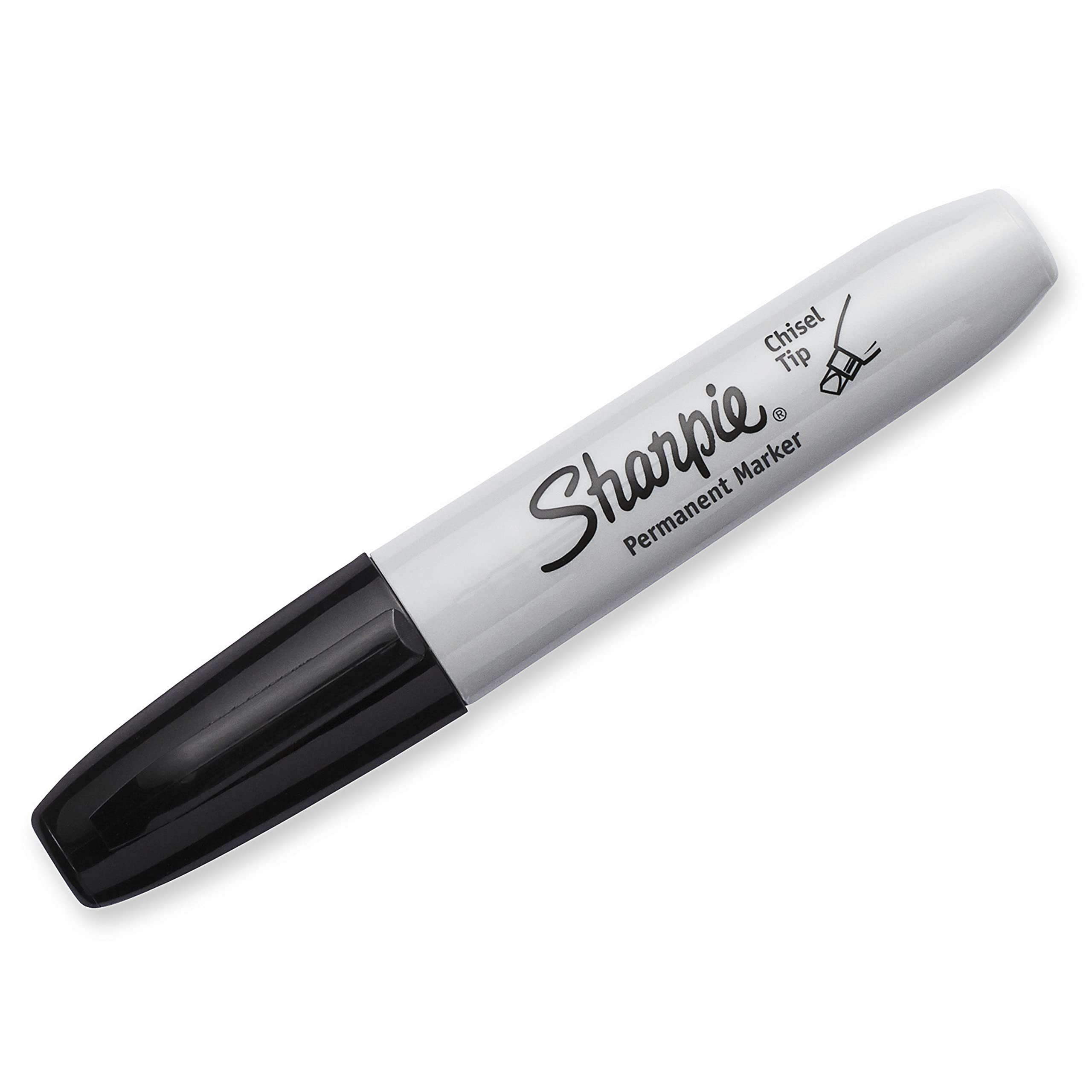 SHARPIE Permanent Markers, Chisel Tip, Black, 4 Count - Coralport