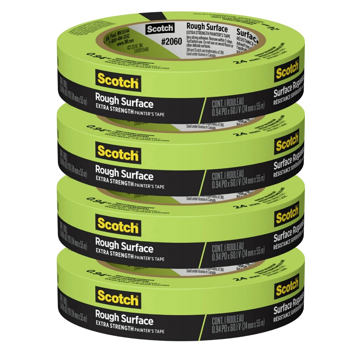 Scotch Painter’s Tape for Rough Surfaces, 0.94-Inch x 60 Yards, High ...