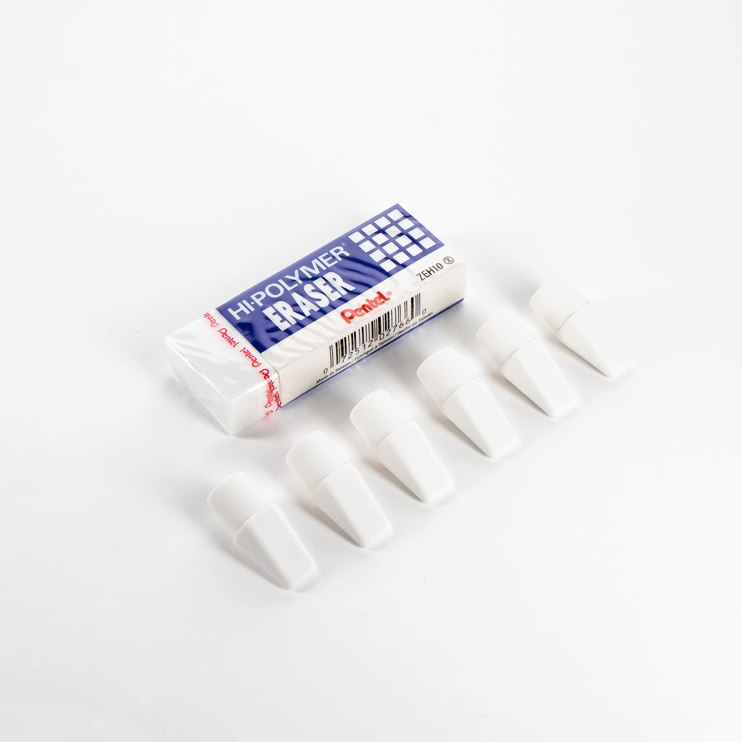 Pentel Hi-Polymer Block Eraser, Super XL White, 1-Pk (ZEH99BP) - Coralport