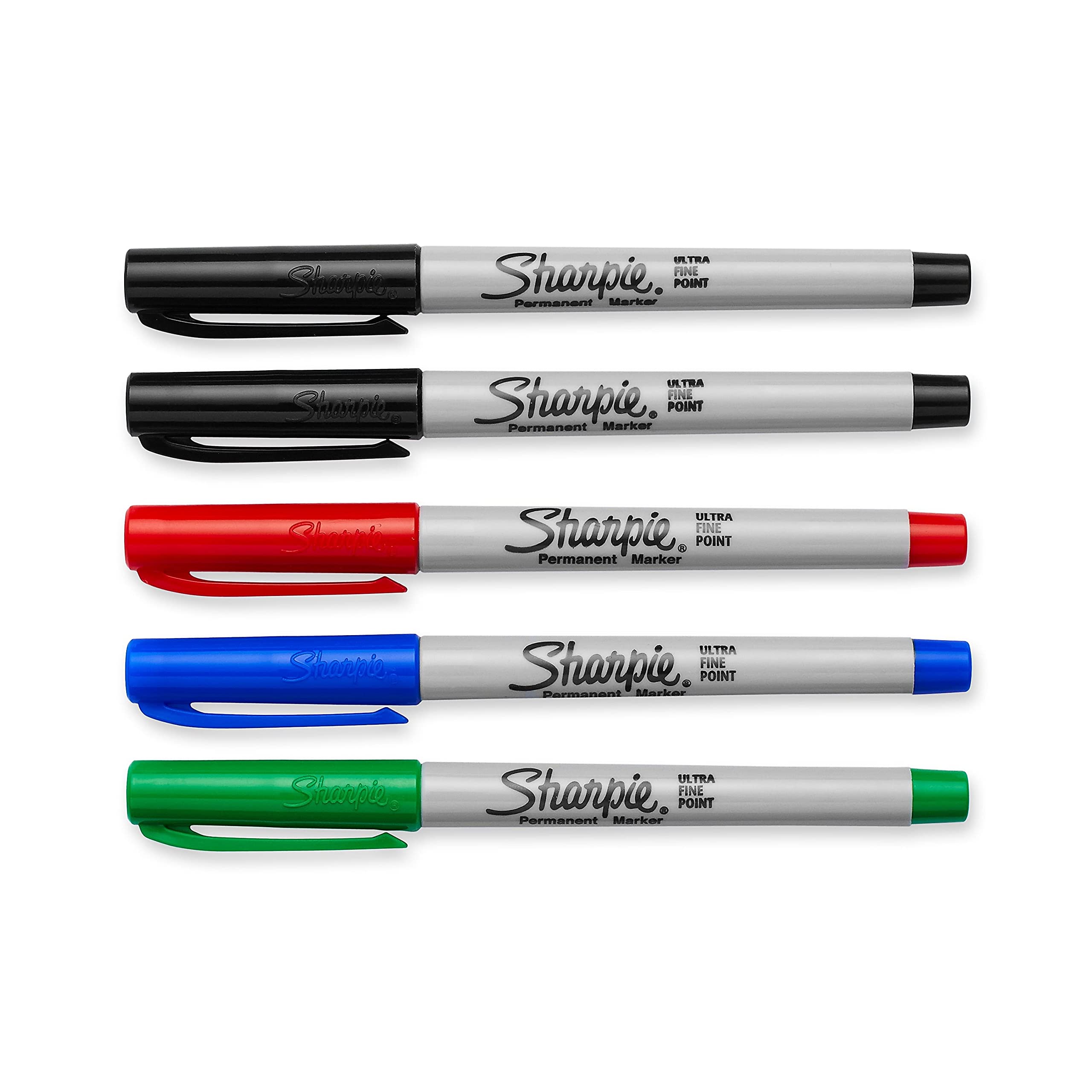 Sharpie 37675PP Permanent Markers Ultra Fine Point Assorted Colors 5 ...