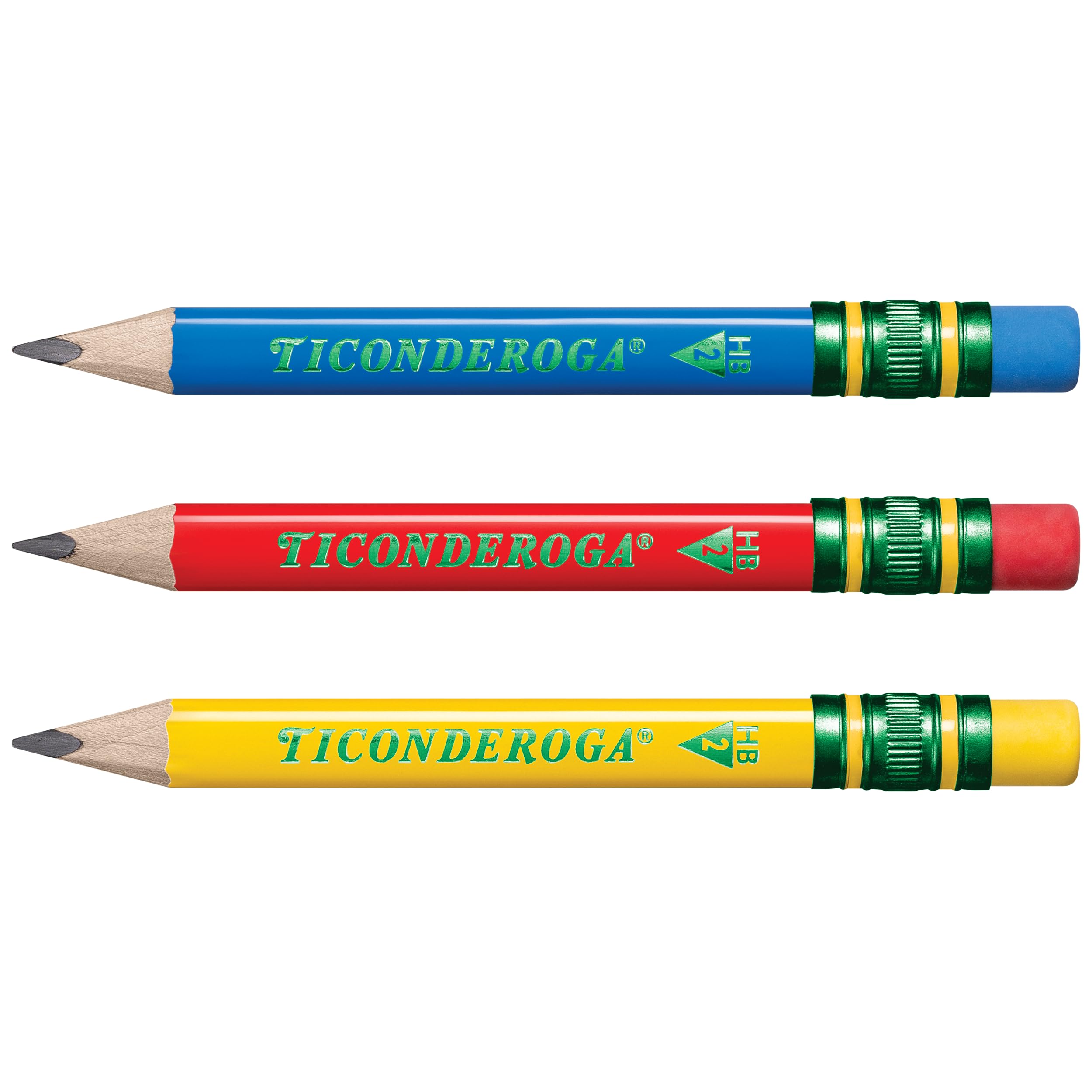 Ticonderoga My First Short Triangular Wood-Cased Pencils, 2 HB Soft ...