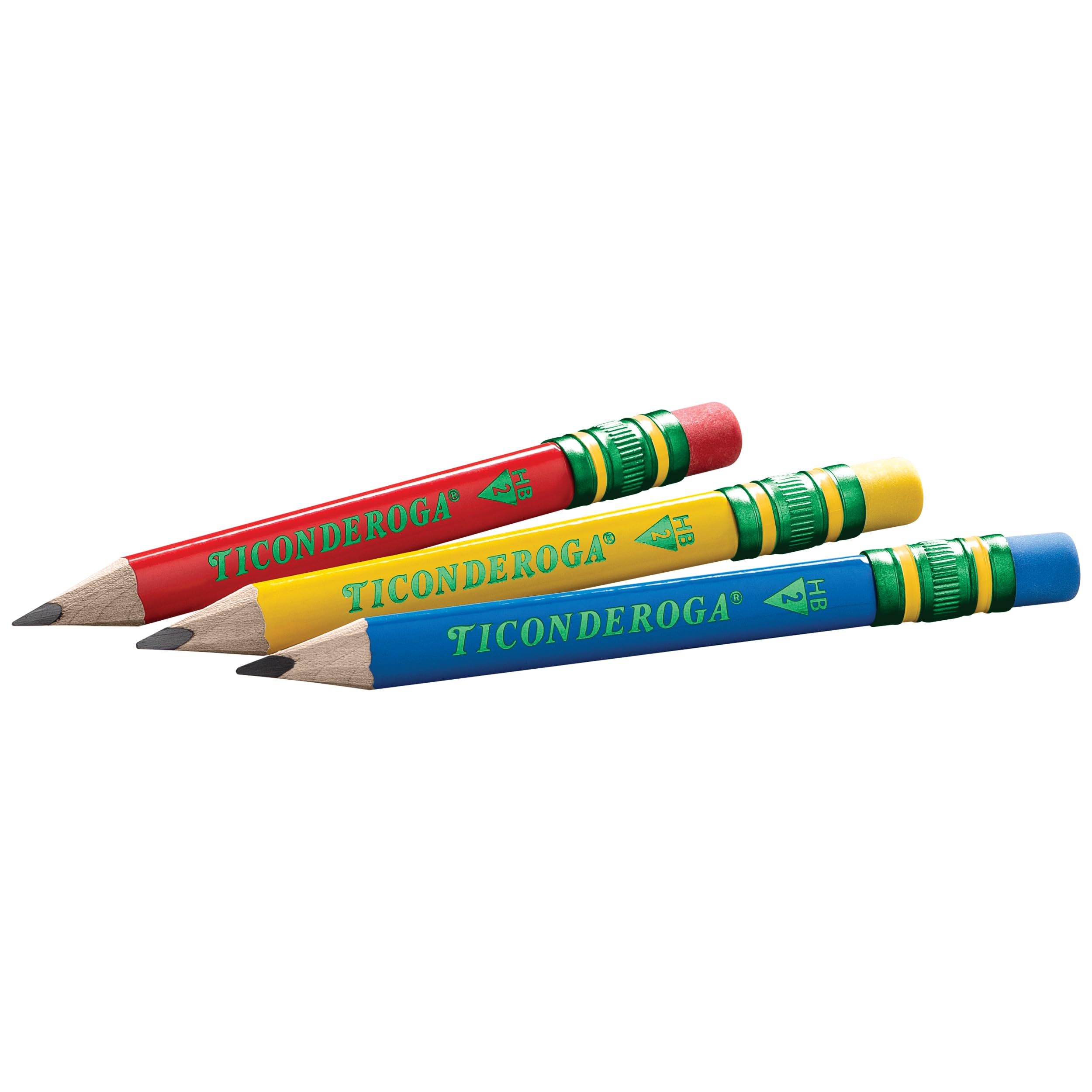 Ticonderoga My First Short Triangular Wood-Cased Pencils, 2 HB Soft ...