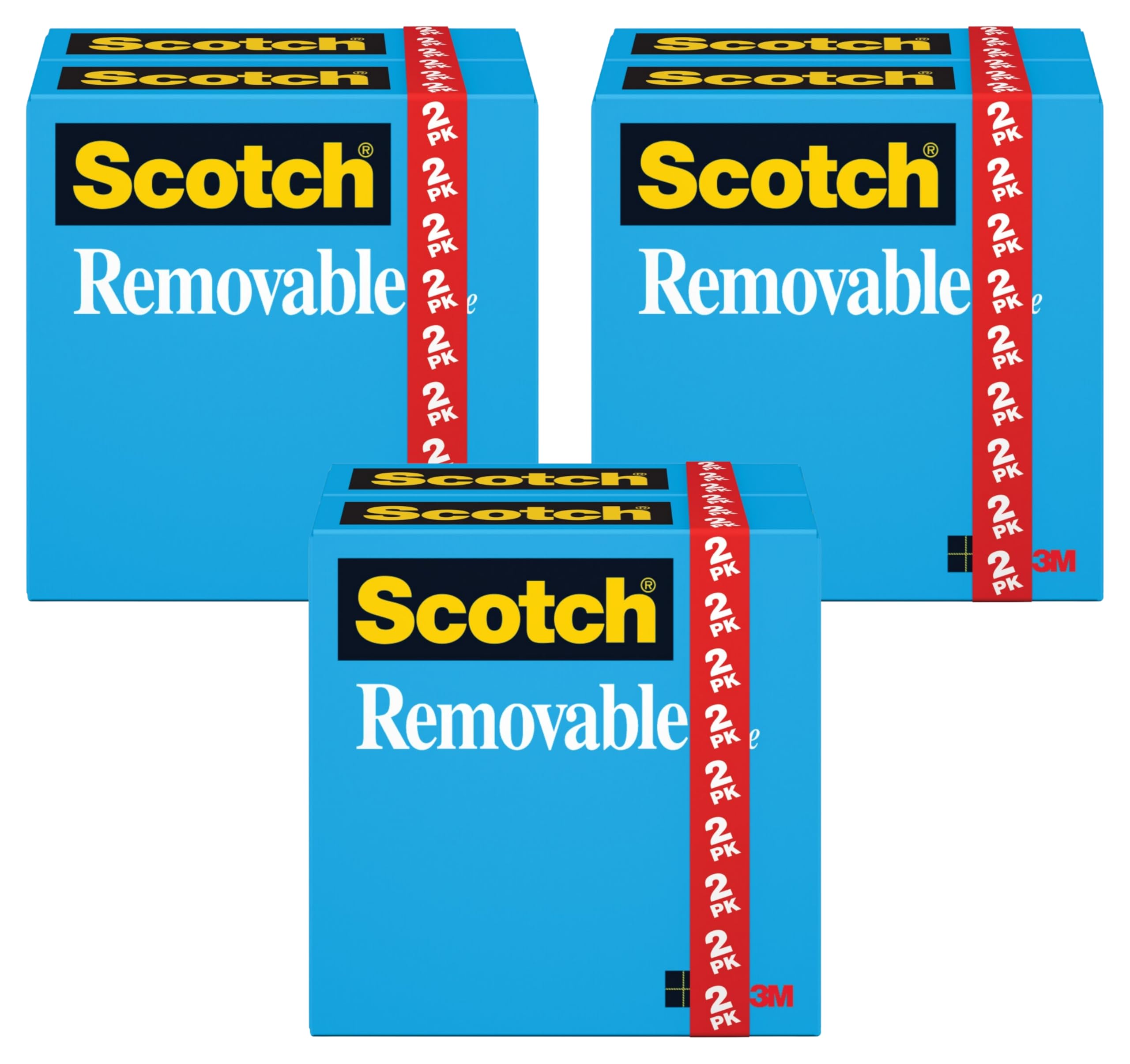 Scotch Removable Magic Tape Refill 3/4″ x 1296″ – 6 Rolls (811 Tape ...