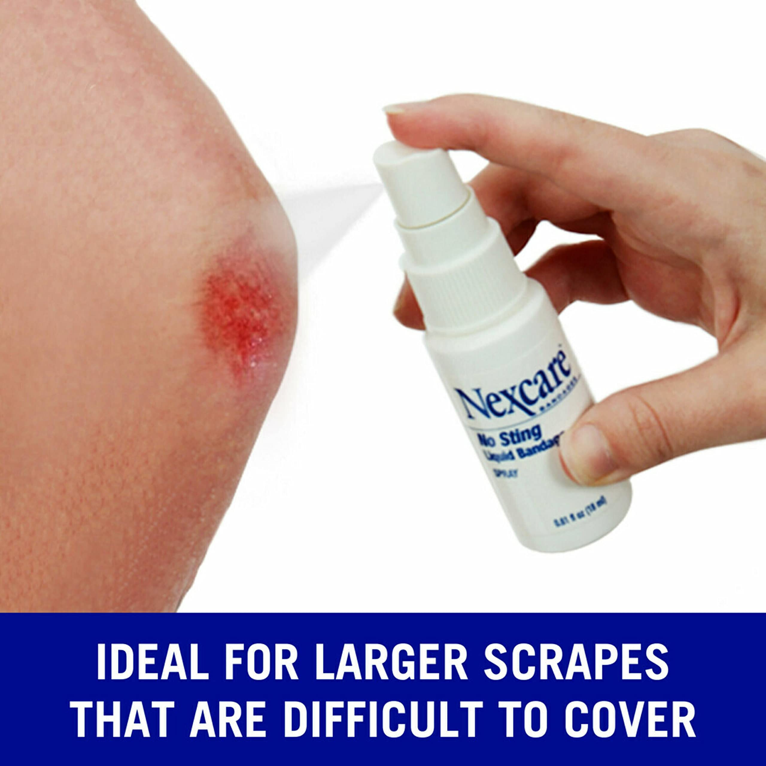 Nexcare No Sting Liquid Bandage Spray, Helps Allow Healing Of Painful ...
