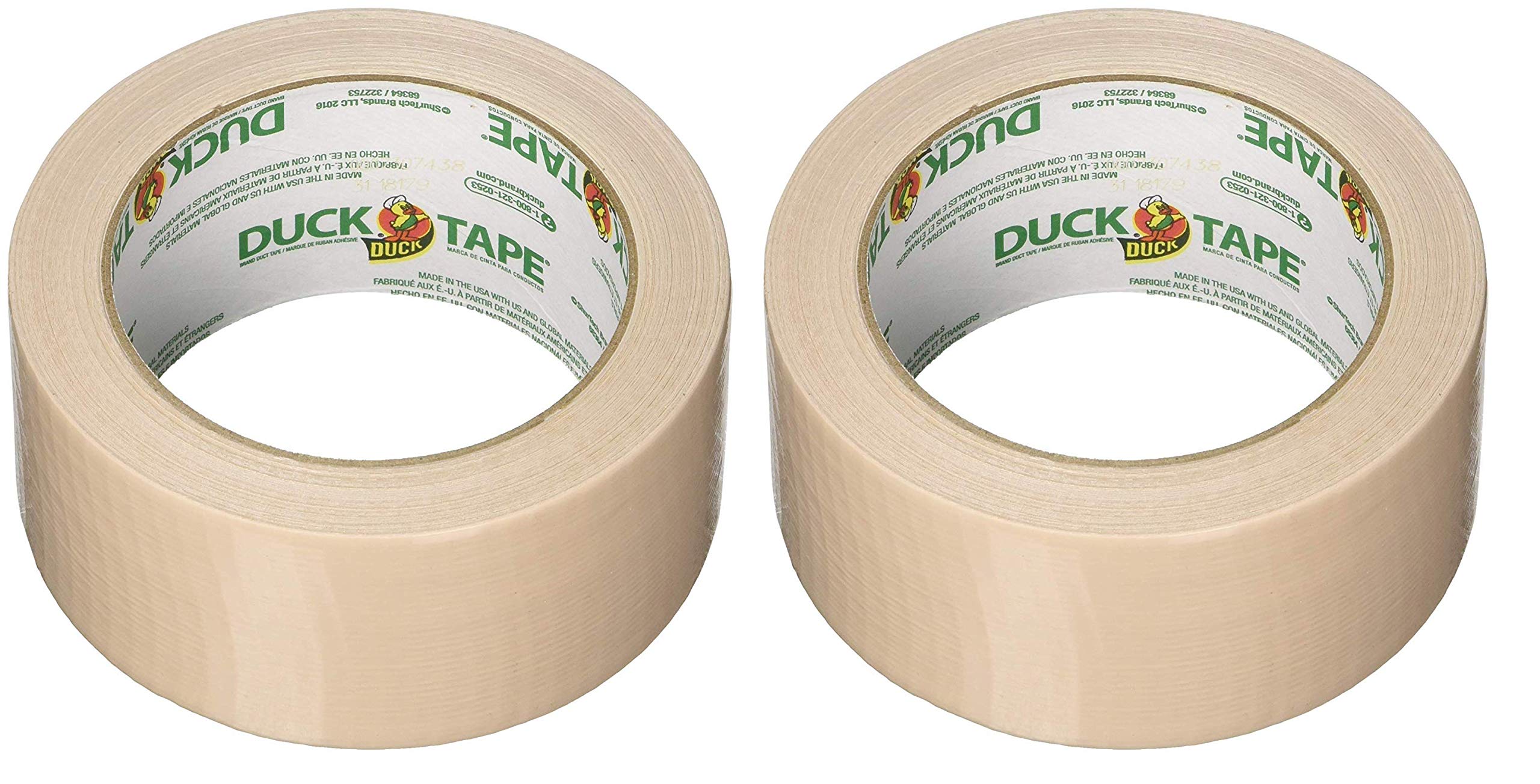 Duck 283264 1.88" X 20 Yards Beige Duck Tape (Тwo Рack, Cookie Dough ...