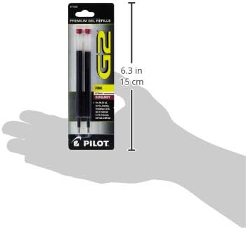 Pilot, G2 Gel Ink Refills, Fine Point 0.7 mm, Burgundy, Pack of 2 ...
